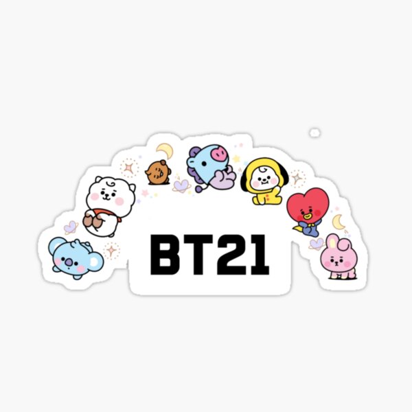 "bt21 characters" Sticker for Sale by Afakib6 | Redbubble