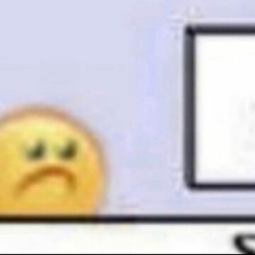 "sad face emoji at computer" Sticker for Sale by papa-zoinks | Redbubble