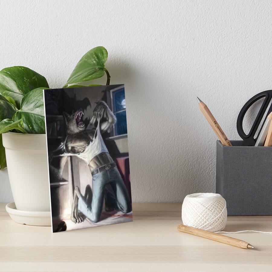 "wolf tearing shirt meme" Art Board Print for Sale by papa-zoinks ...