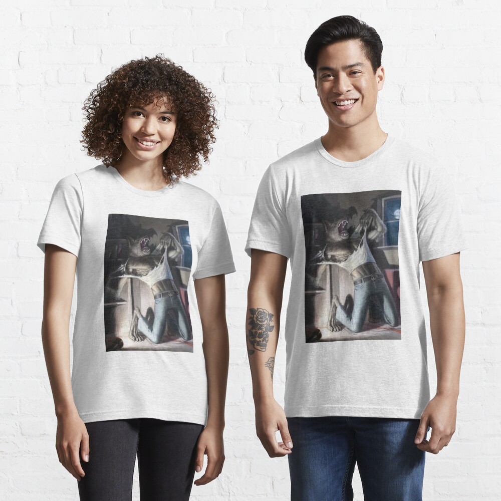 "wolf tearing shirt meme" T-shirt for Sale by papa-zoinks | Redbubble ...