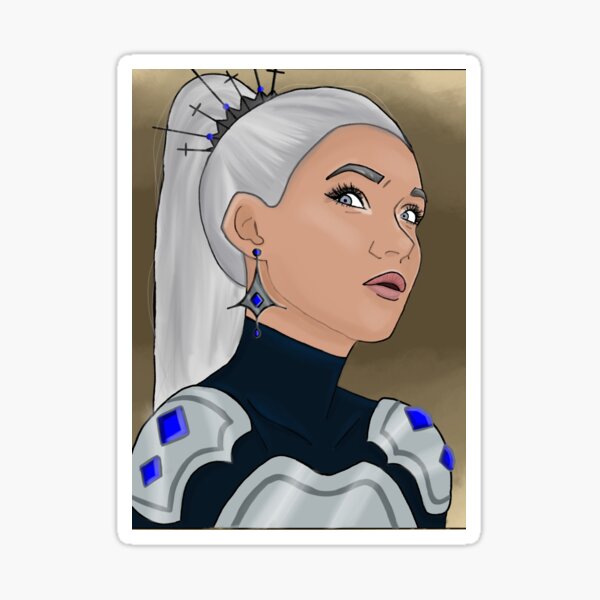 "Dnd Ice Queen Zaydia" Sticker for Sale by SourCitrus-Art | Redbubble