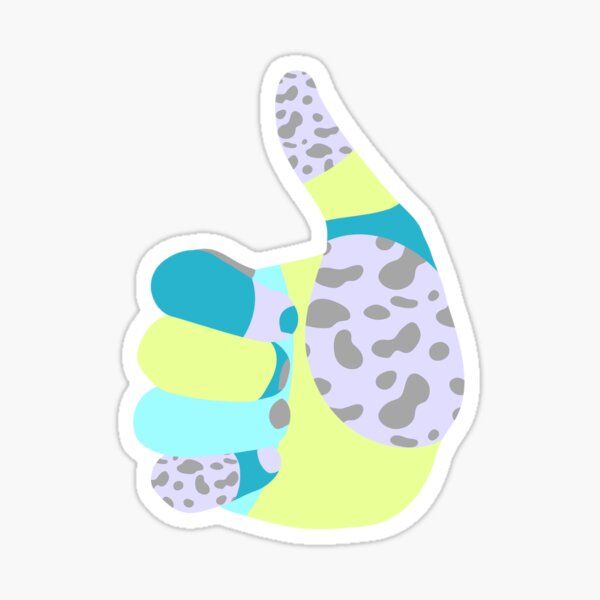 "Good Vibes Thumbs Up Cool Aesthetic" Sticker for Sale by ...
