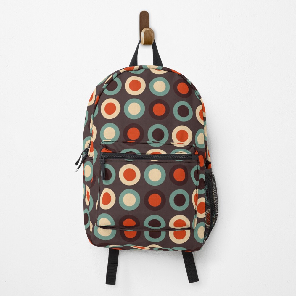 "Mid-Century Modern Circles" Backpack for Sale by erichristy | Redbubble