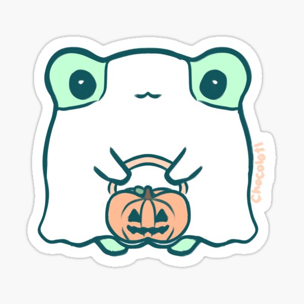 "Spooky Frog" Sticker for Sale by Chocolotl | Redbubble
