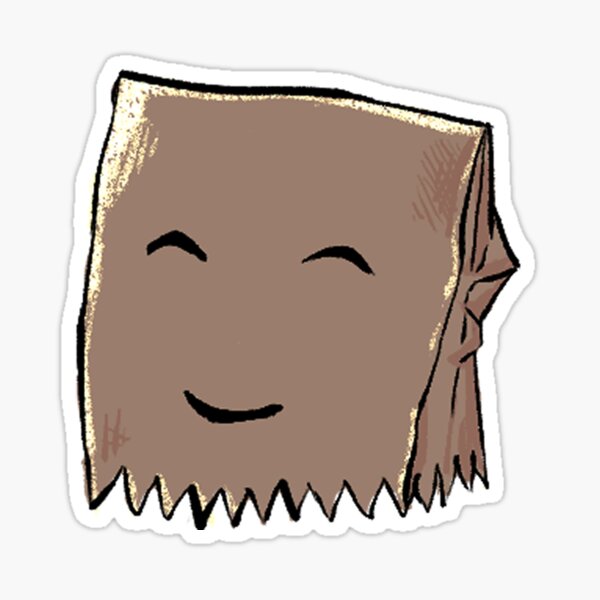 "Happy Sack" Sticker for Sale by demi-and-calvin | Redbubble