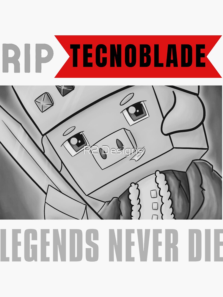 "Rip Technoblde, Legends never die " Sticker for Sale by R2designs9 ...