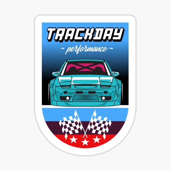 "Trackday performance / motorsport / racing car / race track" Sticker ...