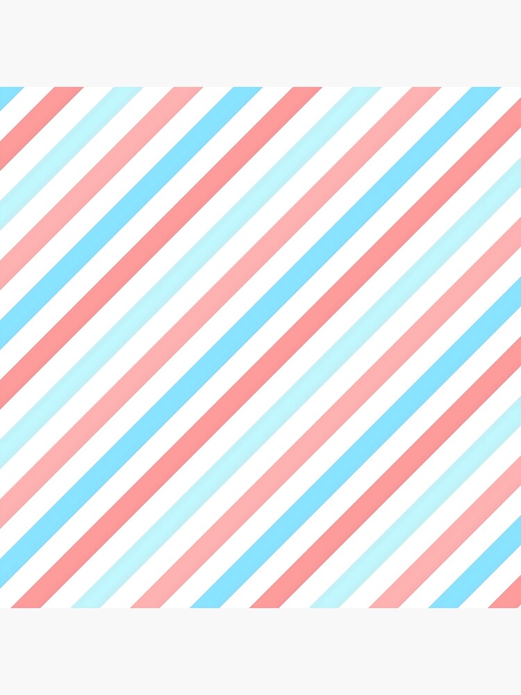 "Retro light blue and pink Stripes " Poster for Sale by GeoFormsArt ...