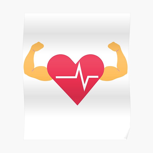 "Heart muscles" Poster for Sale by TM-design2 | Redbubble
