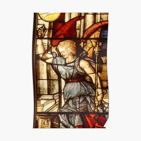"The Angel Gabriel, from a Medieval Stained Glass Window" Poster for ...