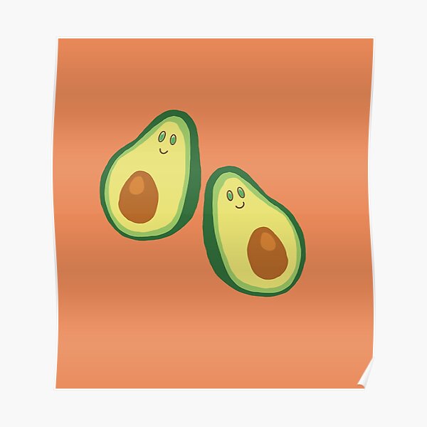 "Avocado buddies" Poster for Sale by CPAdesigns | Redbubble