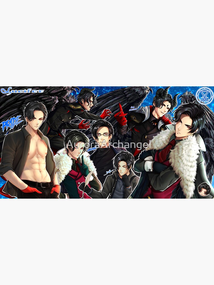 "Lucifer obey me" Sticker for Sale by AuroraArchangel | Redbubble