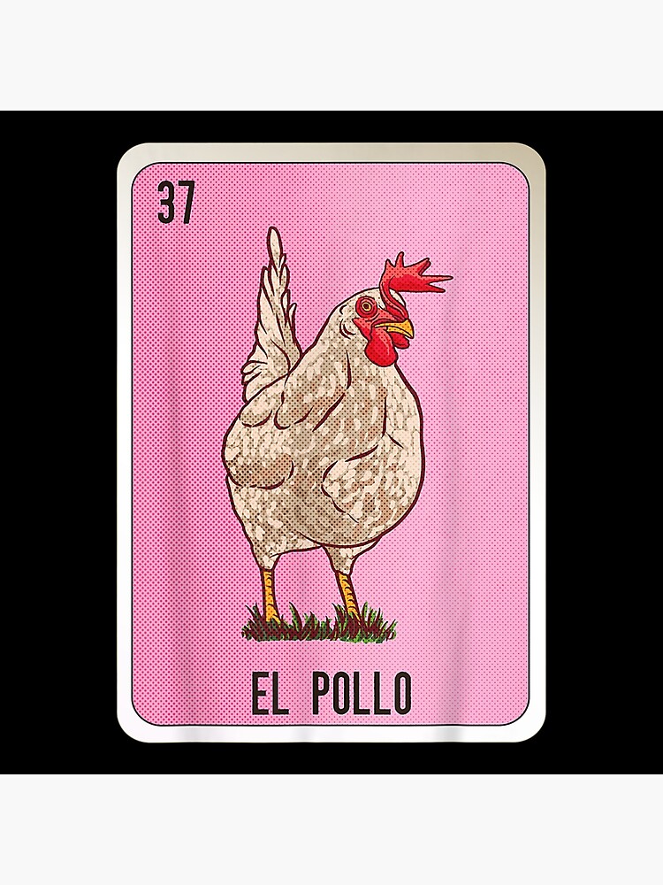 Póster «Cartones de bingo de lotería de jerga mexicana El Pollo» de Shapovalovvadim | Redbubble