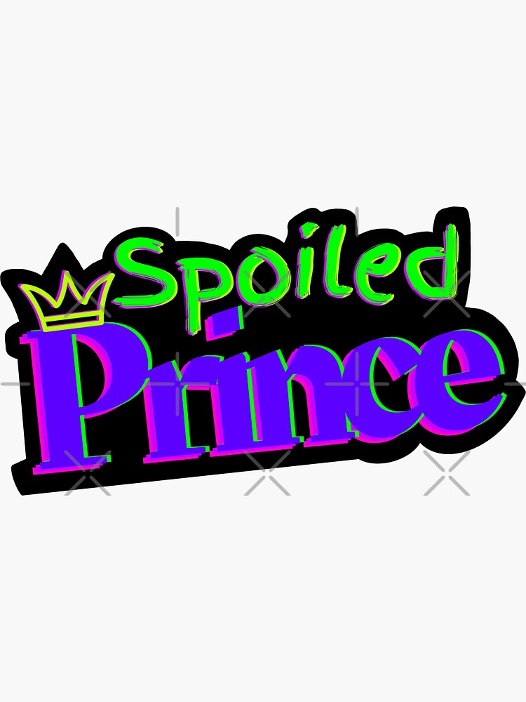 "Neon Royal Family Group Series - Spoiled Prince" Sticker for Sale by ...
