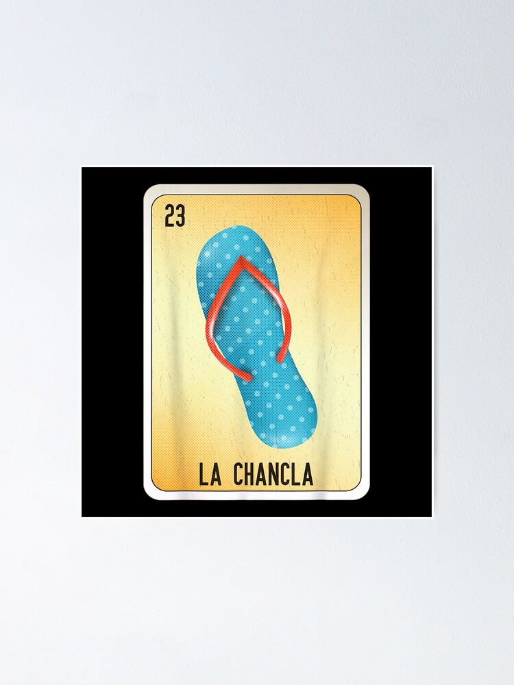 Póster «Cartones de Bingo de Lotería Mexicana La Chancla» de Shapovalovvadim | Redbubble
