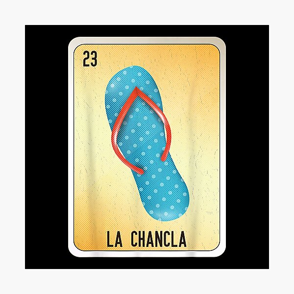 Lámina fotográfica «Cartones de Bingo de Lotería Mexicana La Chancla» de Shapovalovvadim | Redbubble