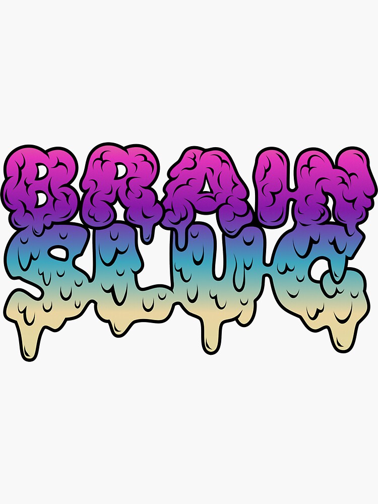 "Brain Slug Logo" Sticker for Sale by tinyspoons | Redbubble