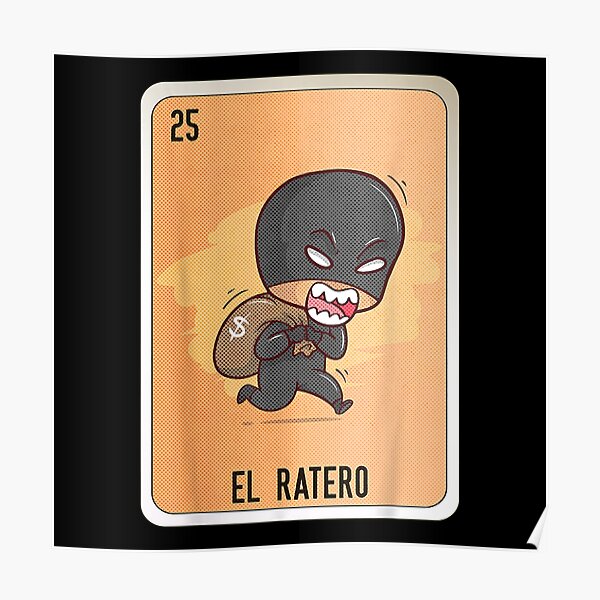 Póster «Cartones de Bingo de Lotería Mexicana El Ratero» de ...