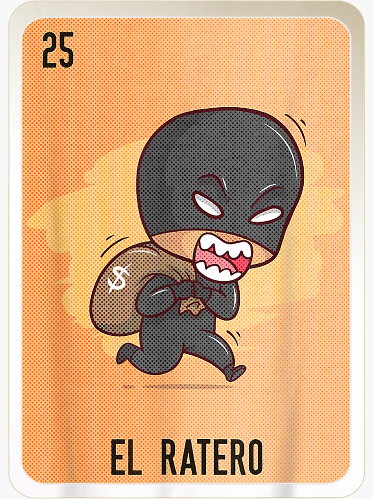 Pegatina «Cartones de Bingo de Lotería Mexicana El Ratero» de ...