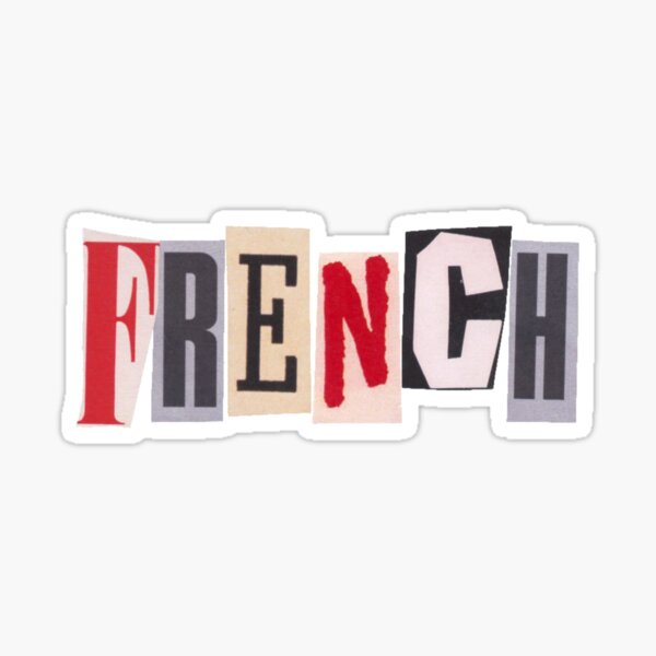 "French Class Subject Label" Sticker for Sale by Mawked | Redbubble