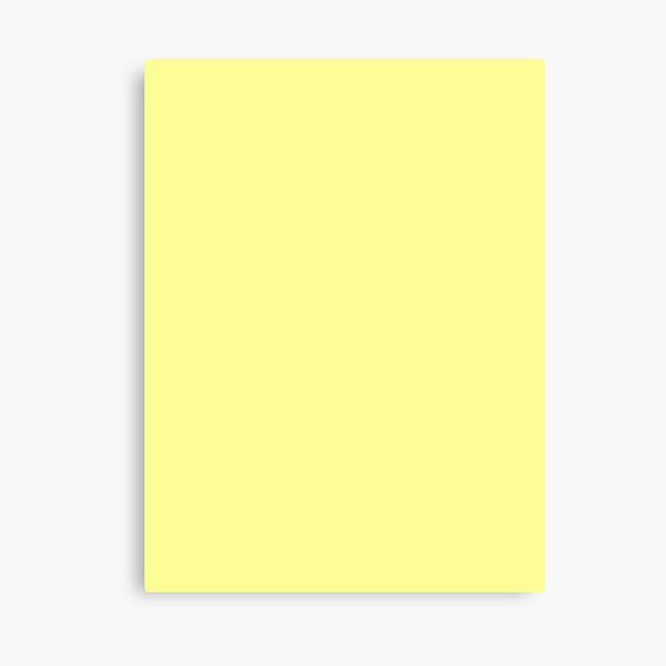 "Pastel Yellow" Canvas Print for Sale by SolidColors | Redbubble