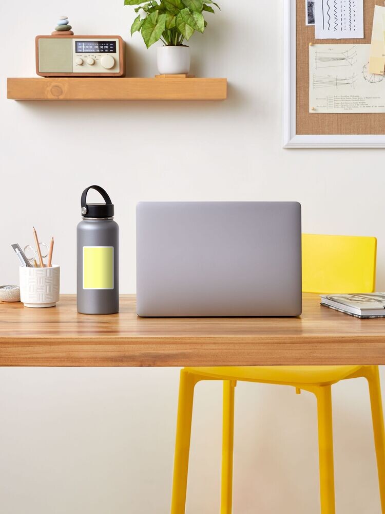 "Pastel Yellow" Sticker for Sale by SolidColors | Redbubble