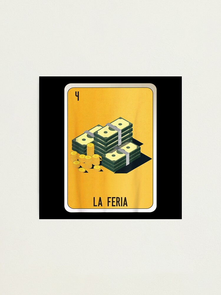 Lámina fotográfica «Cartones de bingo de lotería de jerga mexicana La Feria» de Shapovalovvadim ...