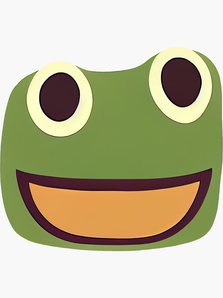 "Frog Character emoji emoticon - Created by Artificial Intelligence ...