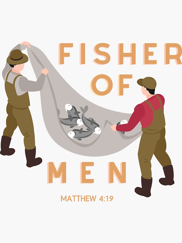 "Fisher of Men" Sticker for Sale by CultivateCo | Redbubble
