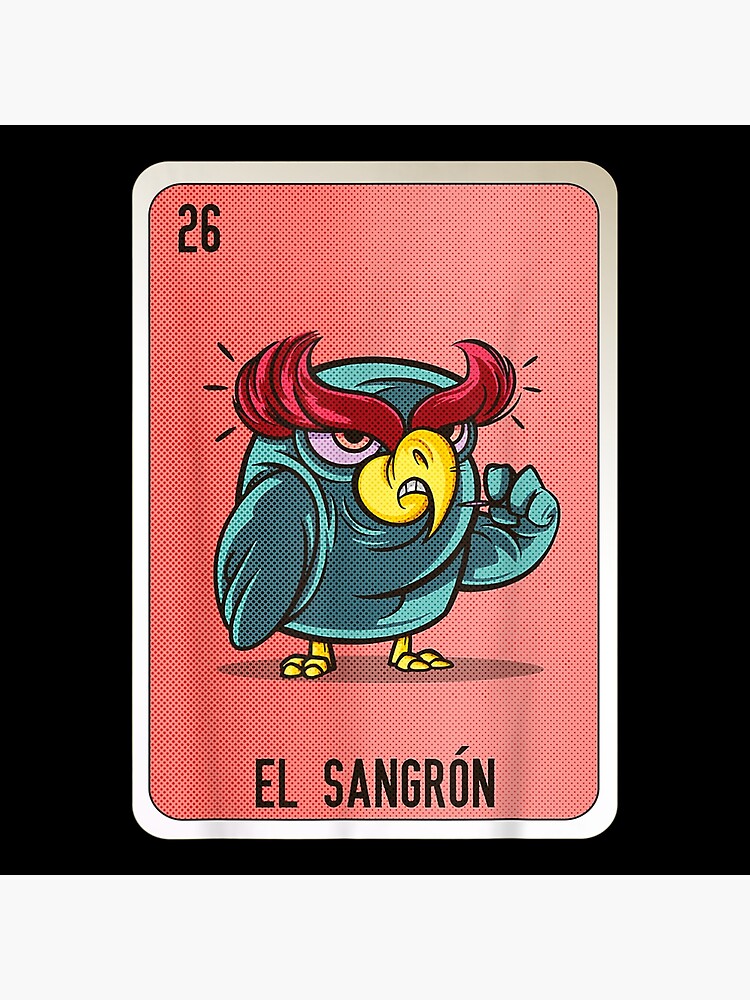 Póster «Cartones de bingo de lotería de jerga mexicana El Sangron» de ...