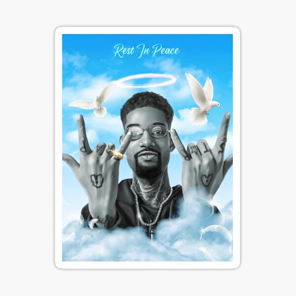 "Rest In Peace - Rapper" Sticker for Sale by RosalindaRojas | Redbubble