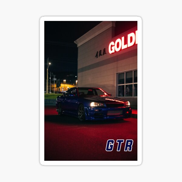 "Nissan Skyline GTR R34 | Iphone 14 " Sticker for Sale by ...