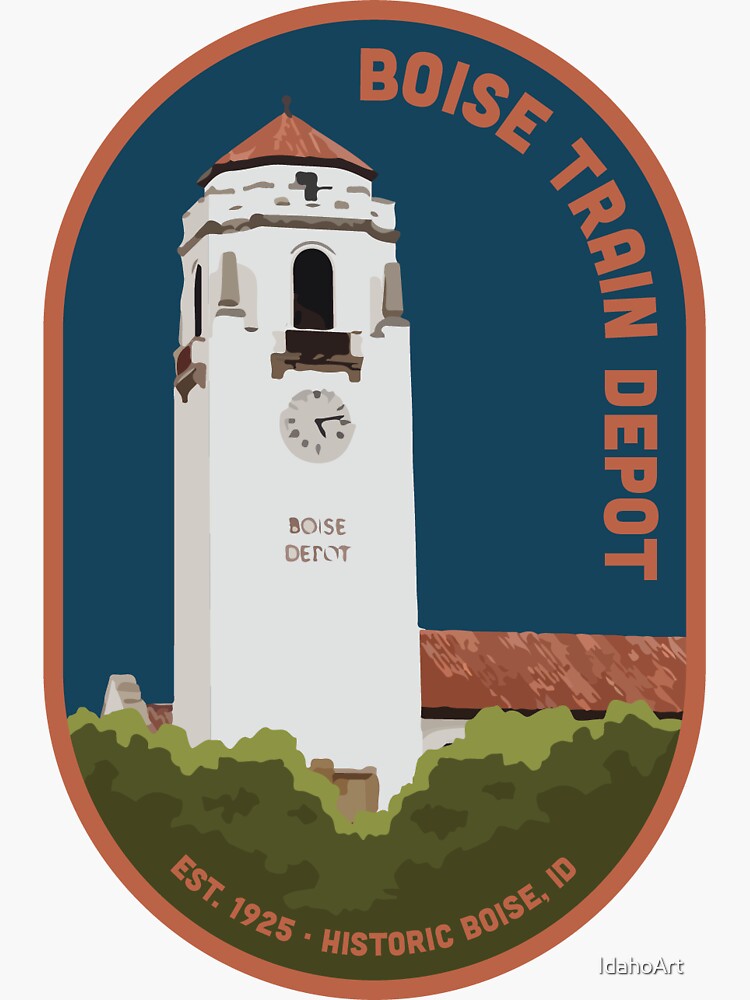 "Boise Train Depot" Sticker for Sale by IdahoArt | Redbubble