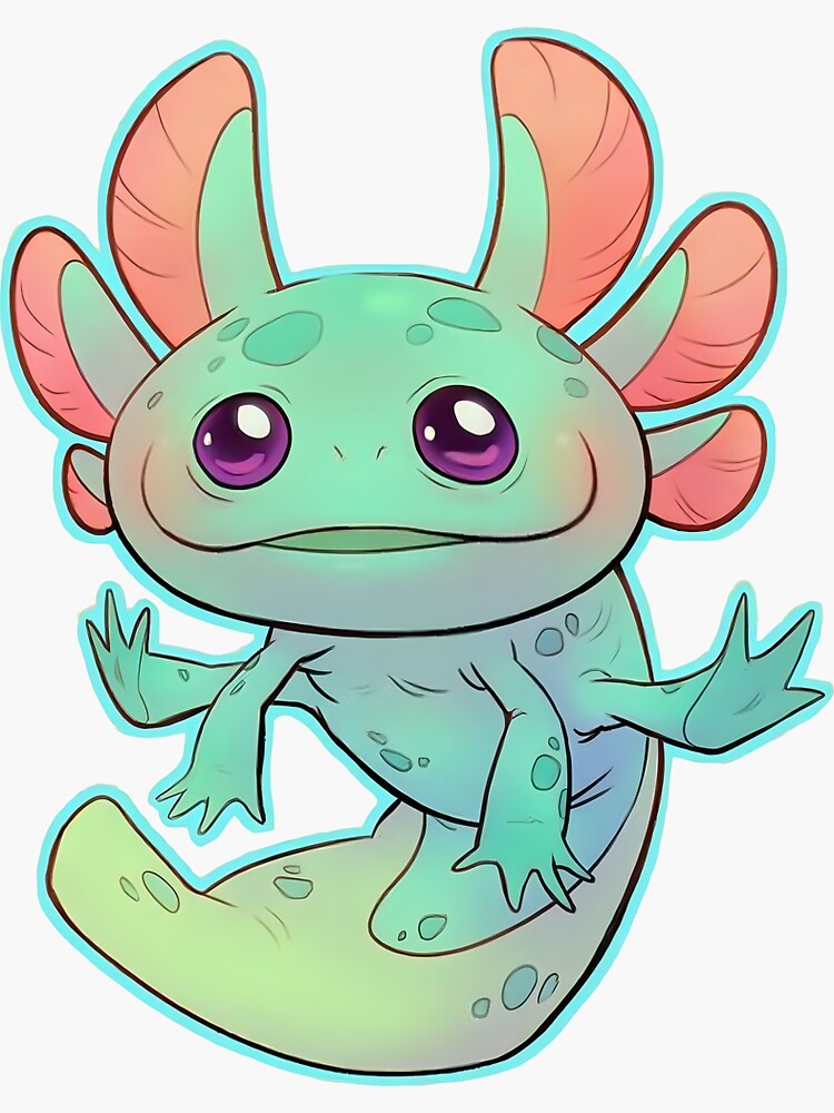 "Axolotl, Kelly Hamilton" Sticker for Sale by FridaWerner | Redbubble