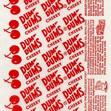 "cherry dum dum " Sticker for Sale by imsorrywomen | Redbubble