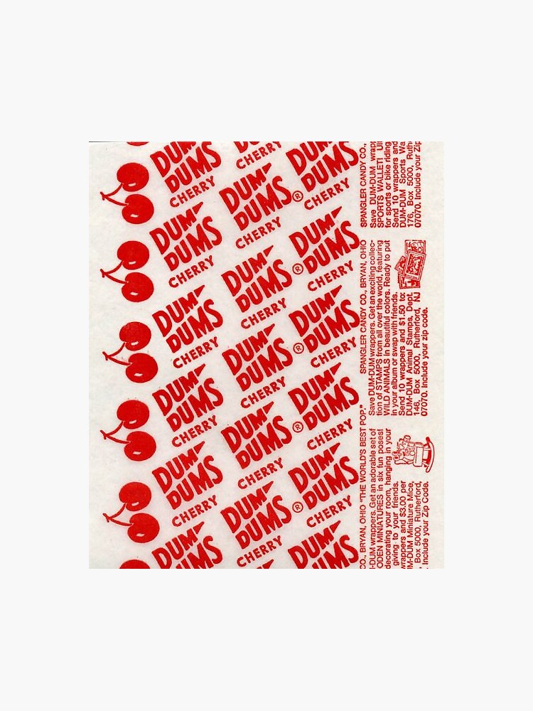 "cherry dum dum " Sticker for Sale by imsorrywomen | Redbubble