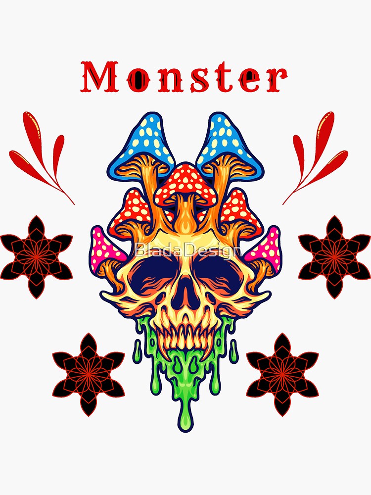 "Toxic monster" Sticker for Sale by BladaDesign | Redbubble