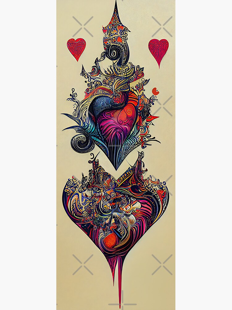 "Psychedelic Playing Card Back " Sticker for Sale by Teddyz-Artworks ...