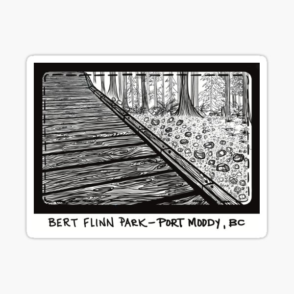 "Bert Flinn Park" Sticker for Sale by asiddesign | Redbubble
