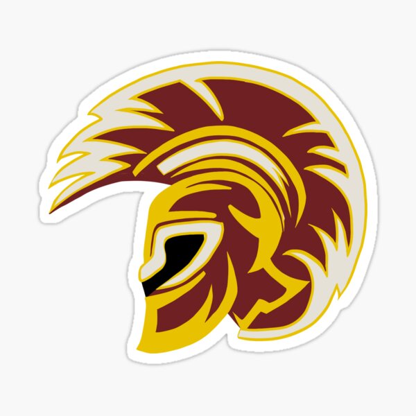 "Trojan Head - Helmet" Sticker for Sale by Echochi | Redbubble