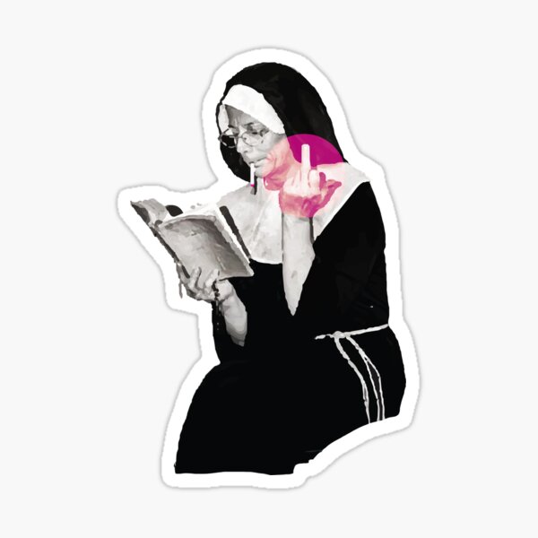 "THE BEST NUN" Sticker for Sale by VILLAGESTORE | Redbubble