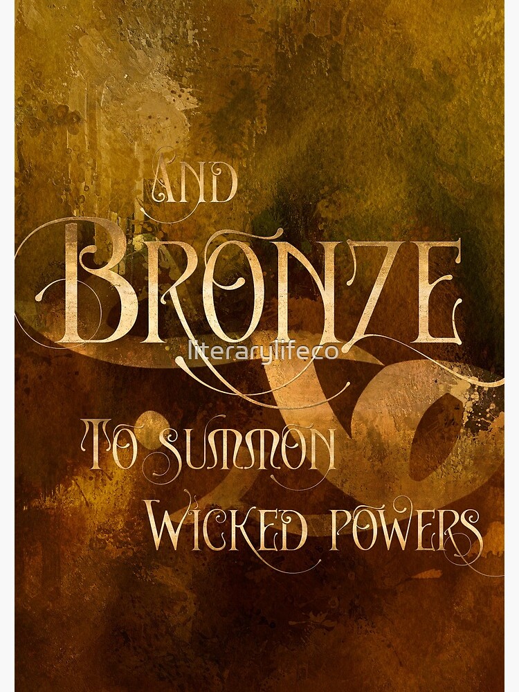 "And BRONZE to summon wicked powers. Shadowhunter Children's Rhyme ...