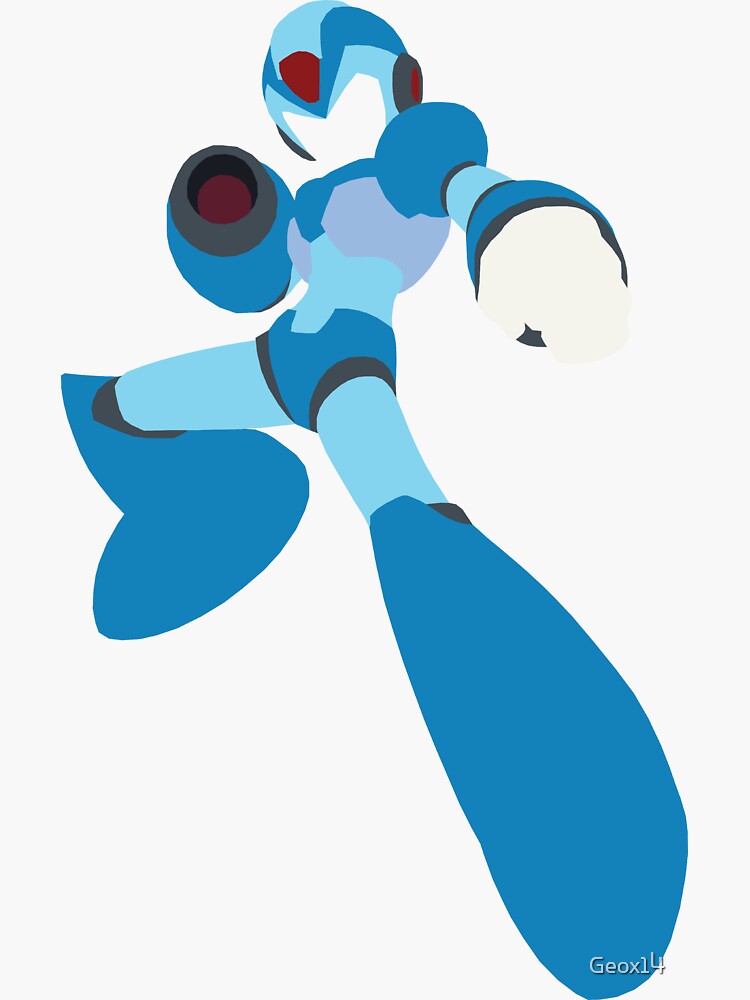 "Mega Man X" Sticker for Sale by Geox14 | Redbubble