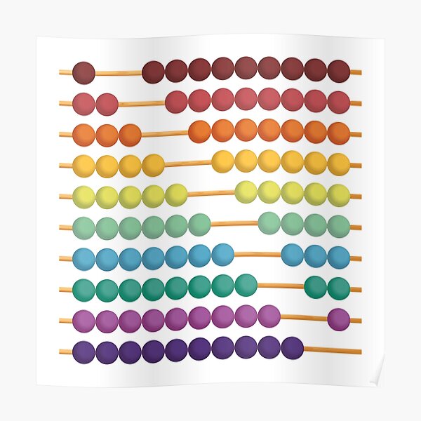 "Abacus, Vintage counting frame" Poster for Sale by ArteeHeartArt ...