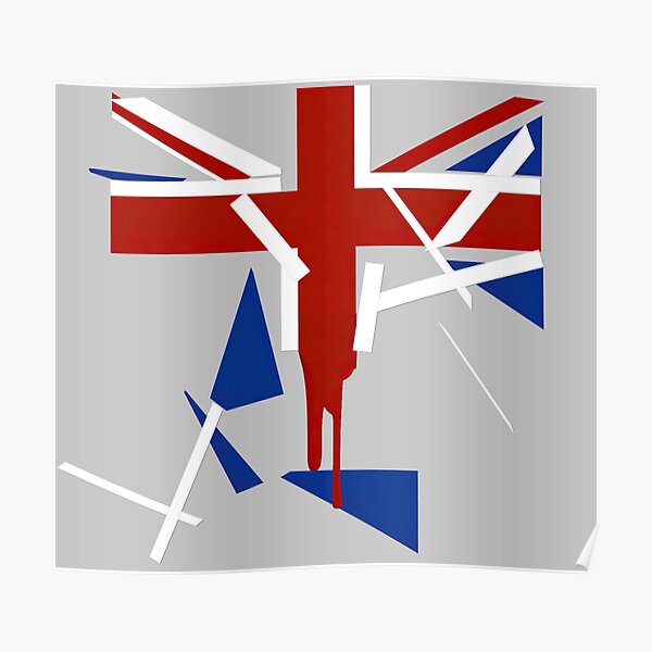 "Crying Union Jack" Poster for Sale by Firewallmud | Redbubble