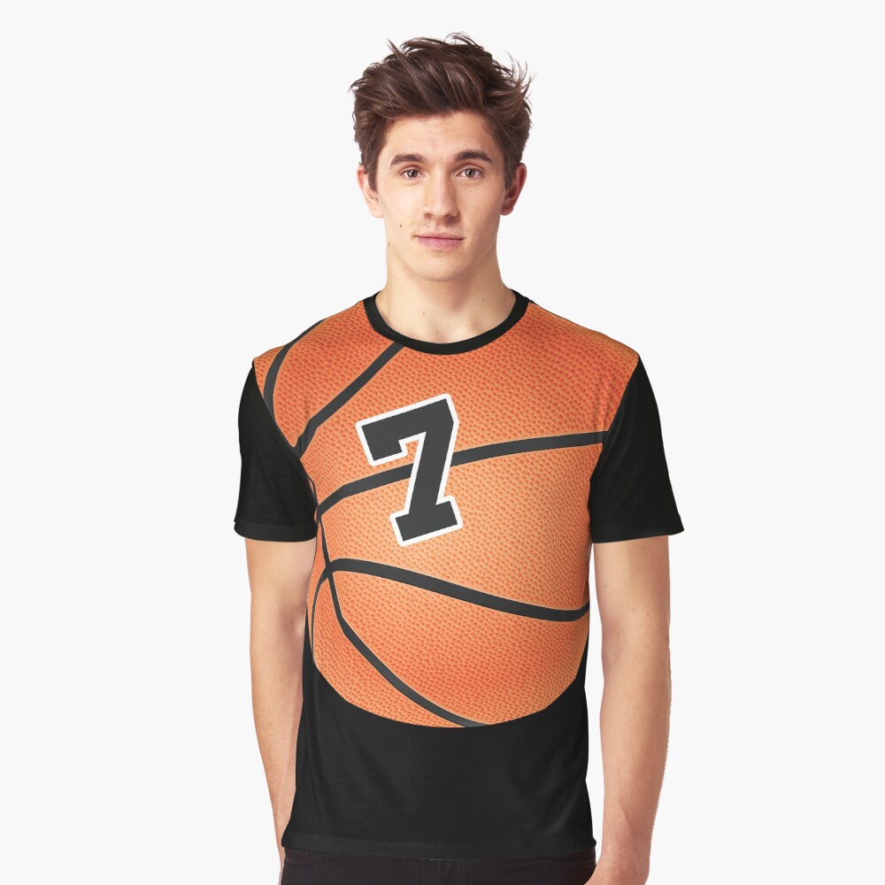 "Basketball ball number 7, seven" Sticker for Sale by TheCultStuff ...