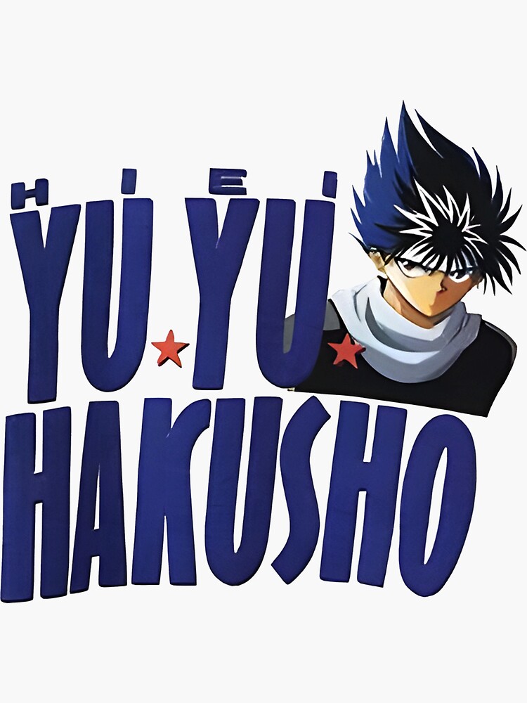 "Yu Yu Hakusho 90s logo" Sticker for Sale by SilvanaHerbst | Redbubble