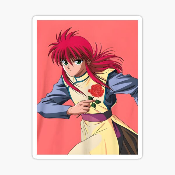 "Yu Yu Hakusho Yoko Kurama" Sticker for Sale by SilvanaHerbst | Redbubble