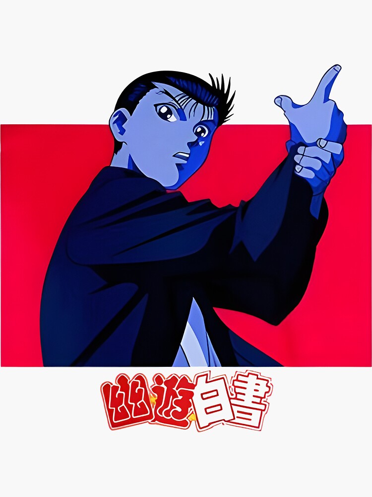 "Yu Yu Hakusho Anime Cartoon" Sticker for Sale by SilvanaHerbst | Redbubble