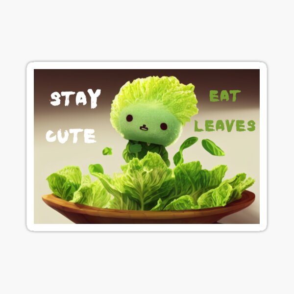 "Lettuce Character emoji emoticon - Created by Artificial Intelligence ...